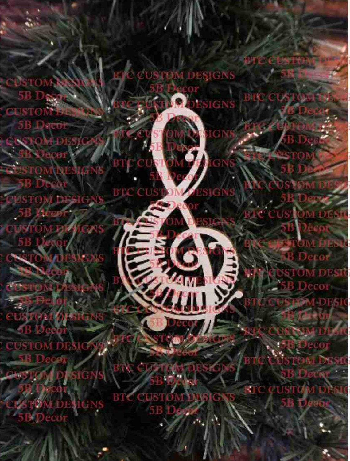 Musical Ornament Music Note Ornament Music Lover Ornament - Etsy