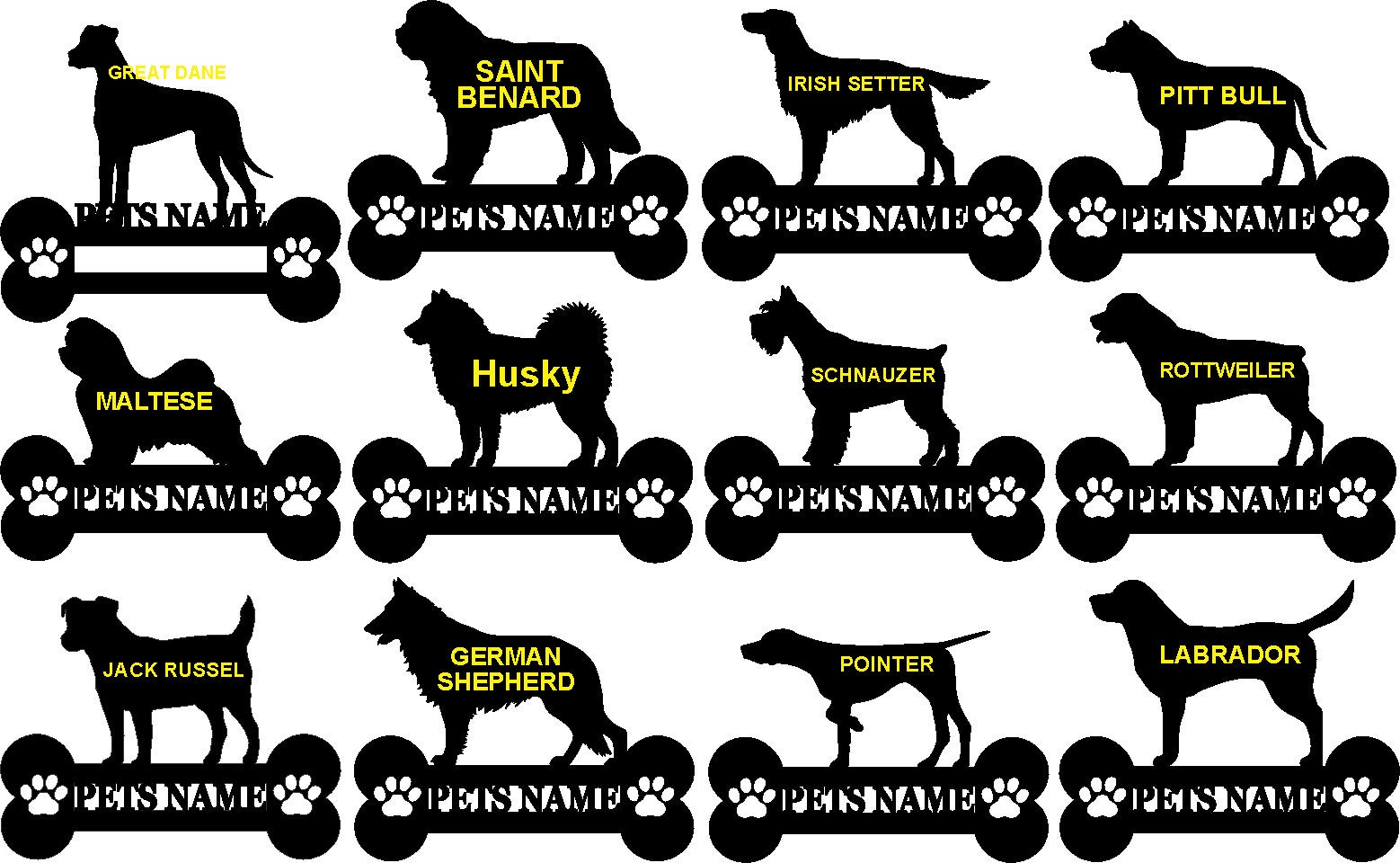 Personalized Dog Sign Custom Dog Sign Dog Monogram Dog | Etsy