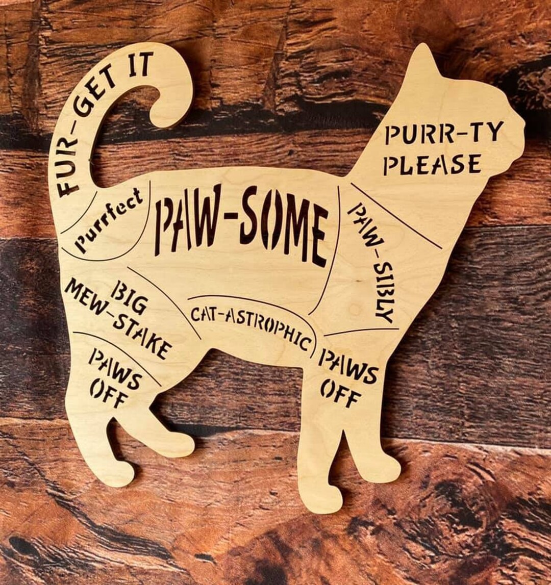 Cat Sign, Cat Lover Sign, Petting Sign, Pet Sign, Cats, Cat Touching ...