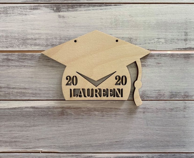 Personalized Grad Cap Car Monogram Rearview Mirror Monogram | Etsy