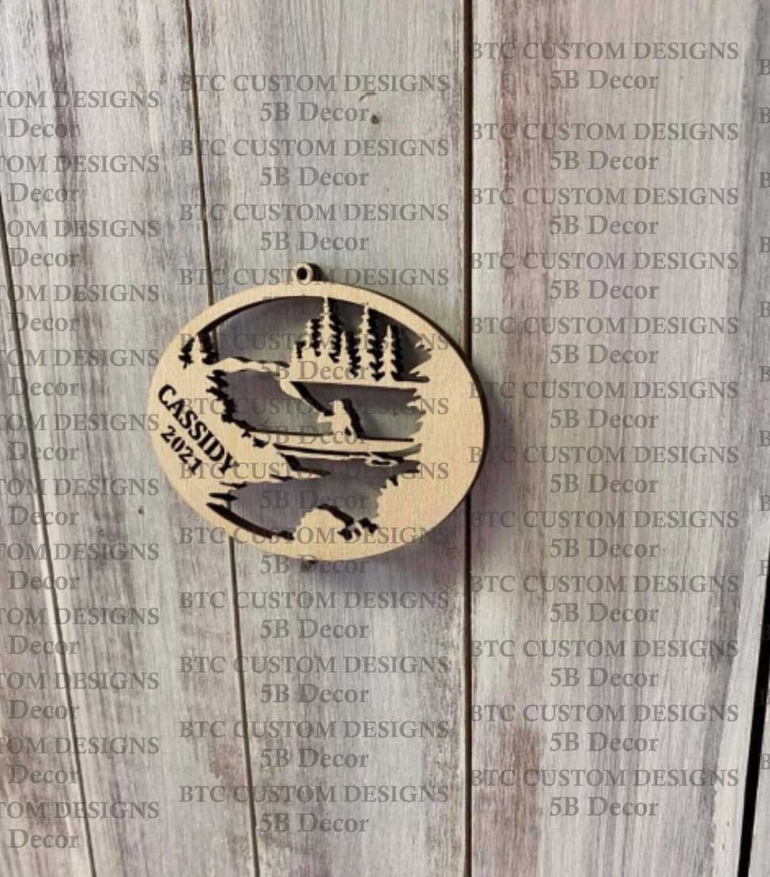 Personalized Canoe Ornmanet, Personalized Kayak Ornament, Kayak ...