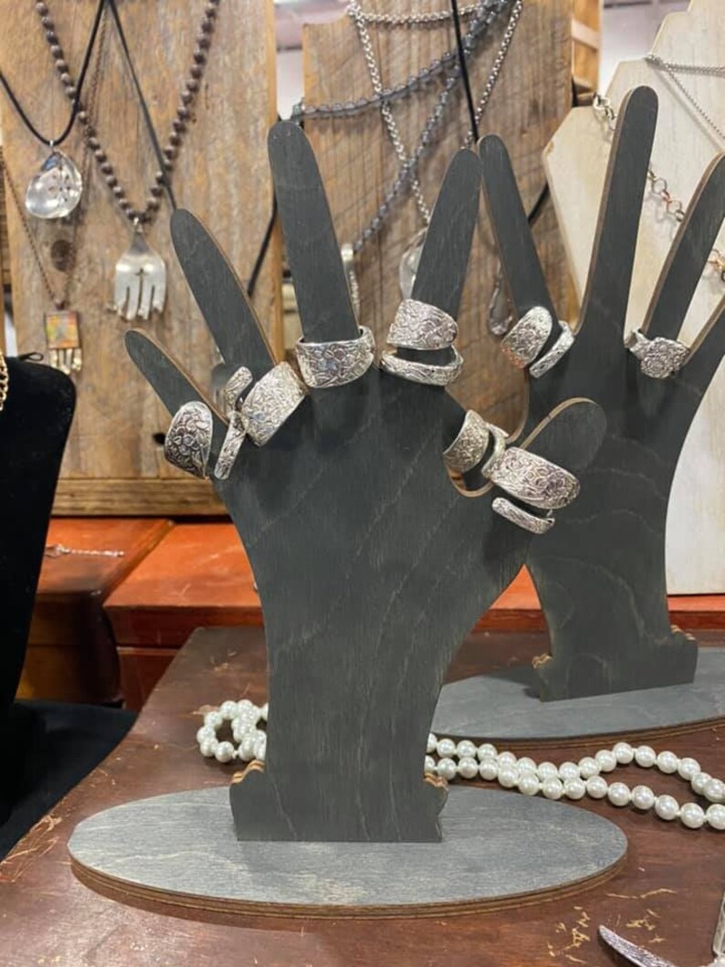 Hand Display Ring Display Craft Show Display Wooden Ring - Etsy