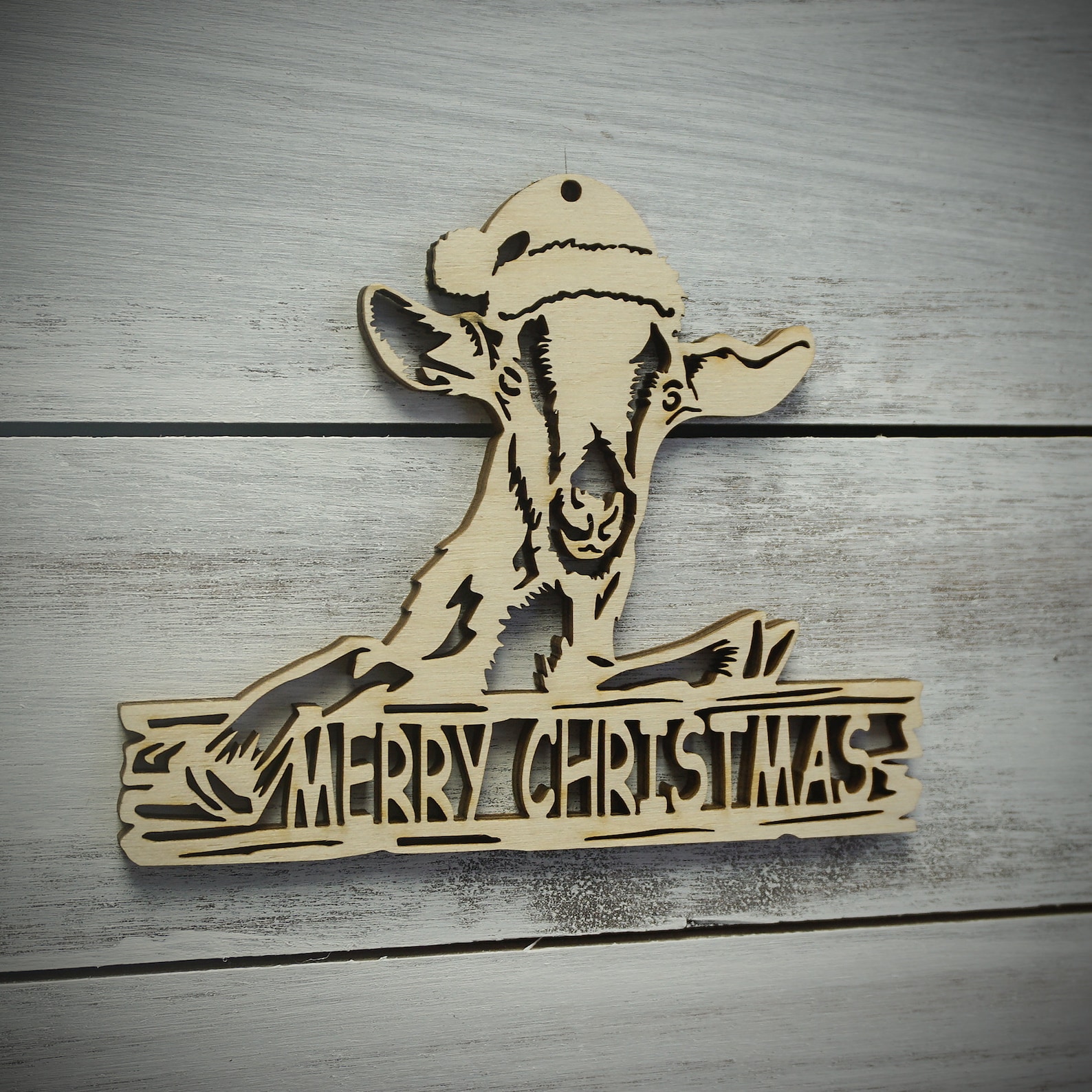 Christmas Goat Goat Charm Ornament Merry Christmas Goat - Etsy