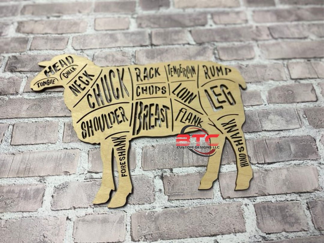 Lamb Butcher Cut, Lamb Cuts, Lamb Chops, Lamb Meat Cuts, Lamb,butcher ...