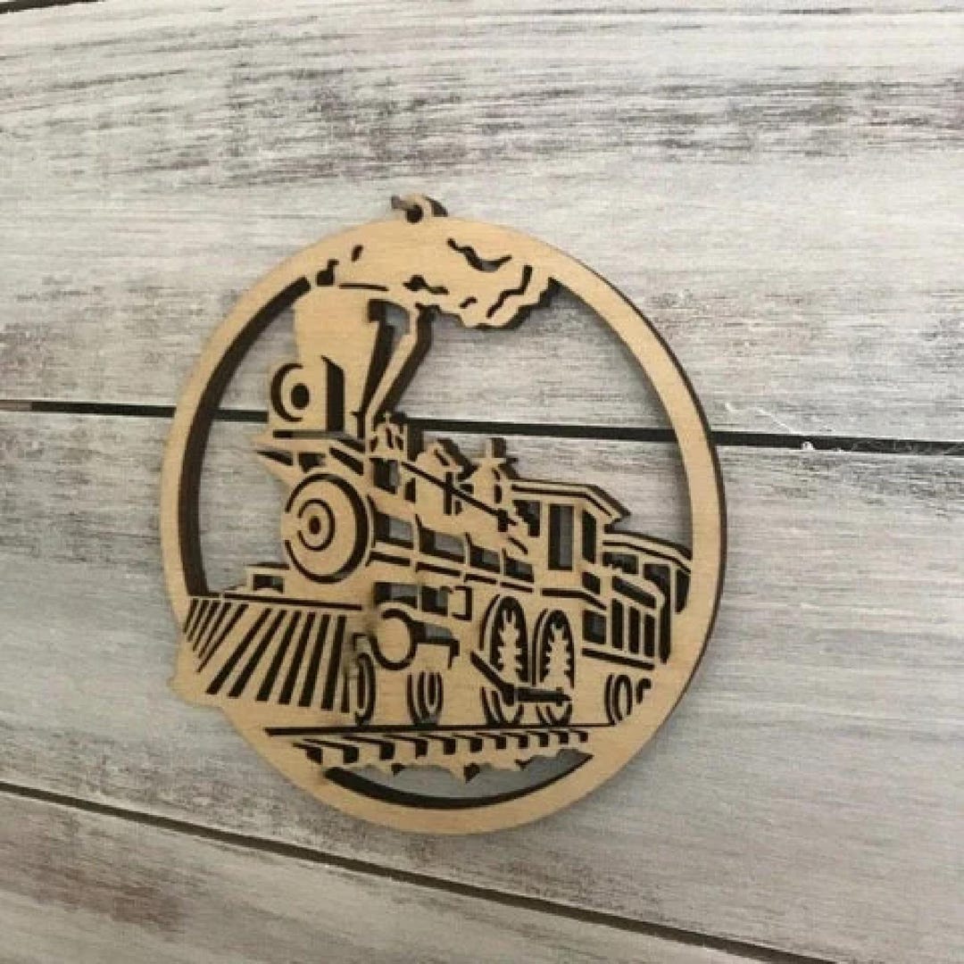 Train Ornament, Train Christmas Ornament, Locomotive Ornament, Steam ...