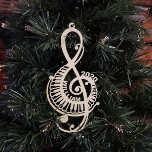Musical Ornament Music Note Ornament Music Lover Ornament - Etsy