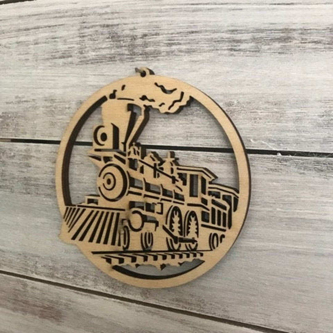 Train Ornament, Train Christmas Ornament, Locomotive Ornament, Steam ...
