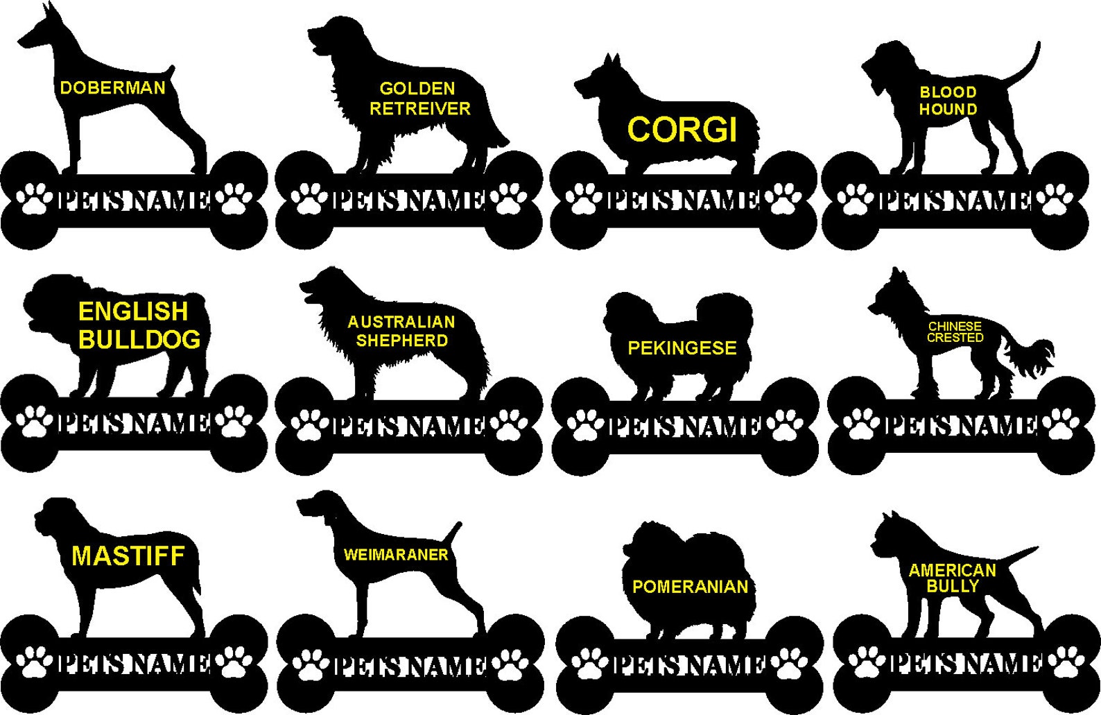 Personalized Dog Sign Custom Dog Sign Dog Monogram Dog | Etsy