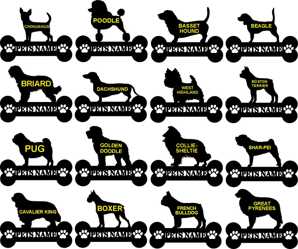 Personalized Dog Sign Custom Dog Sign Dog Monogram Dog - Etsy