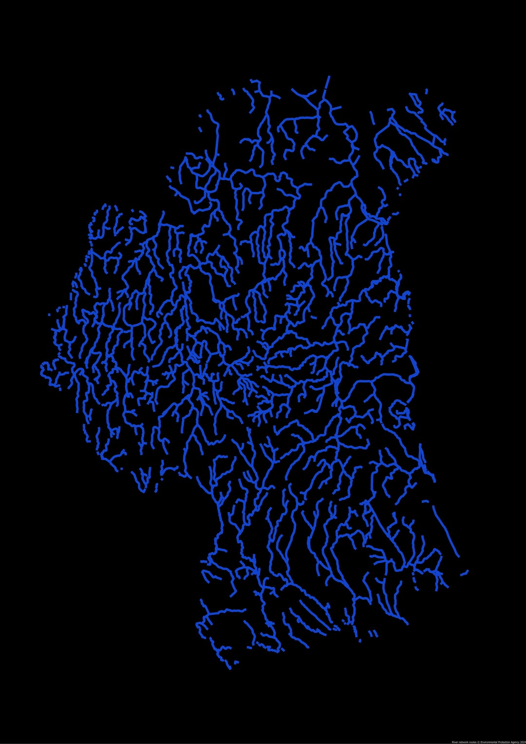 County Armagh Map / Map of Ireland / Unique River Map - Etsy