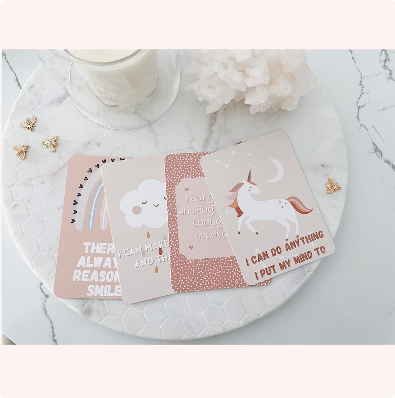 Positive Affirmation Cards for Kids Mindful Meditation for | Etsy