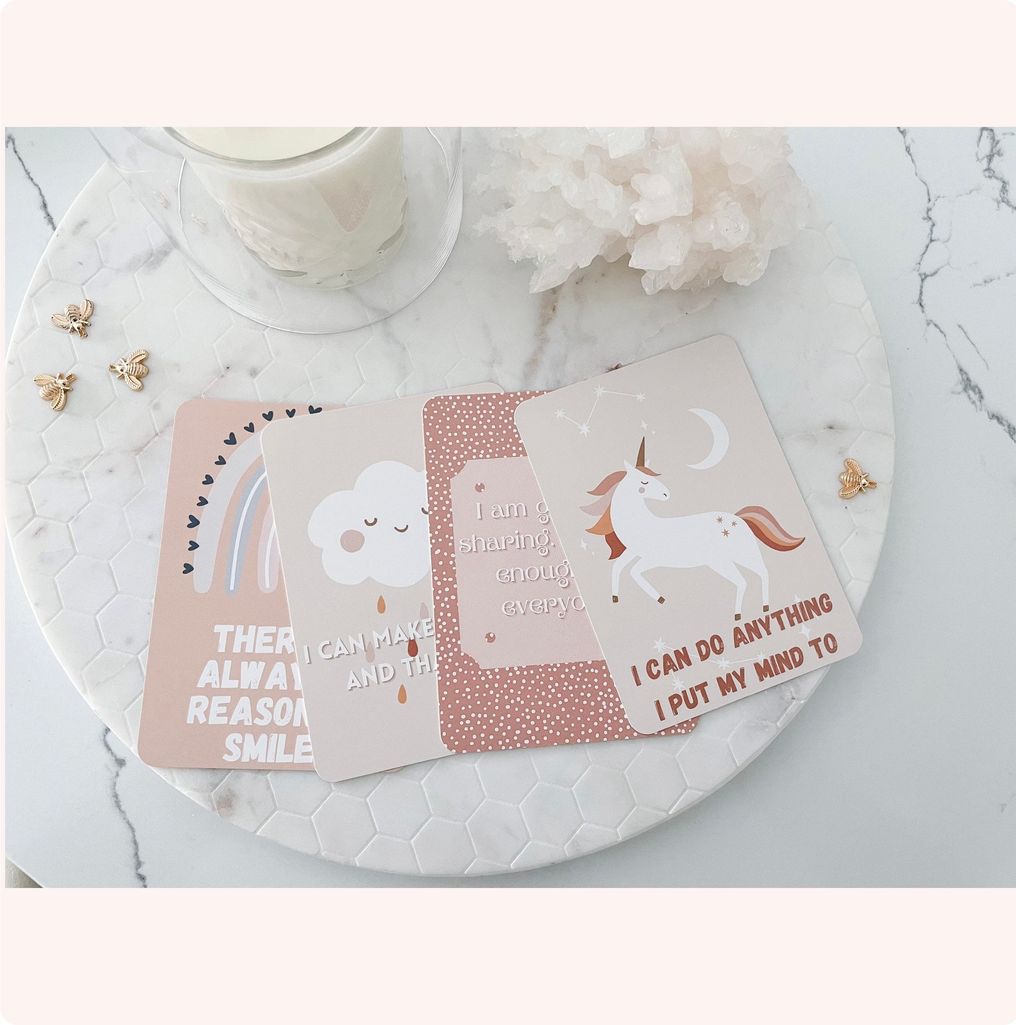 Positive Affirmation Cards for Kids Mindful Meditation for | Etsy