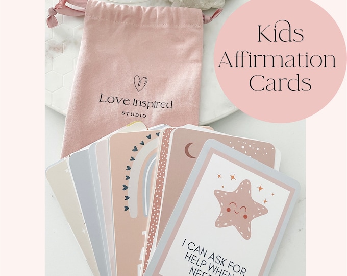 Positive Affirmation Cards for Kids, Mindful Meditation for Children ...