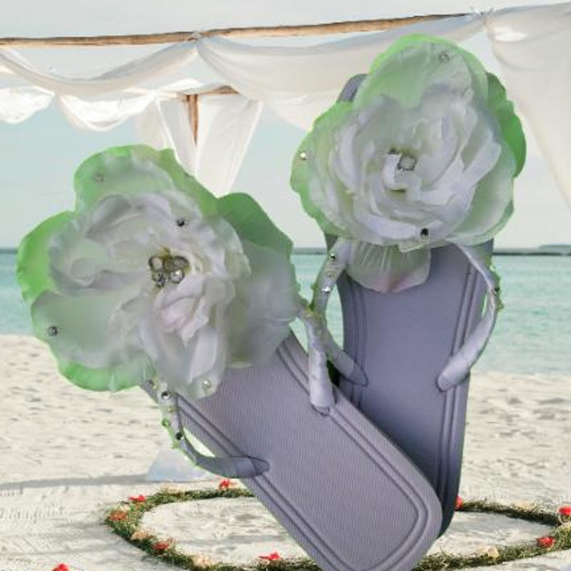 Pearl Flip Flops - Etsy