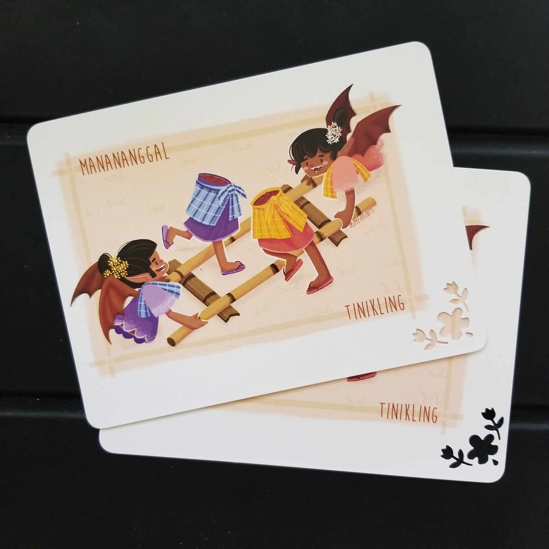 Manananggal Tinikling Art Print Postcard - Etsy