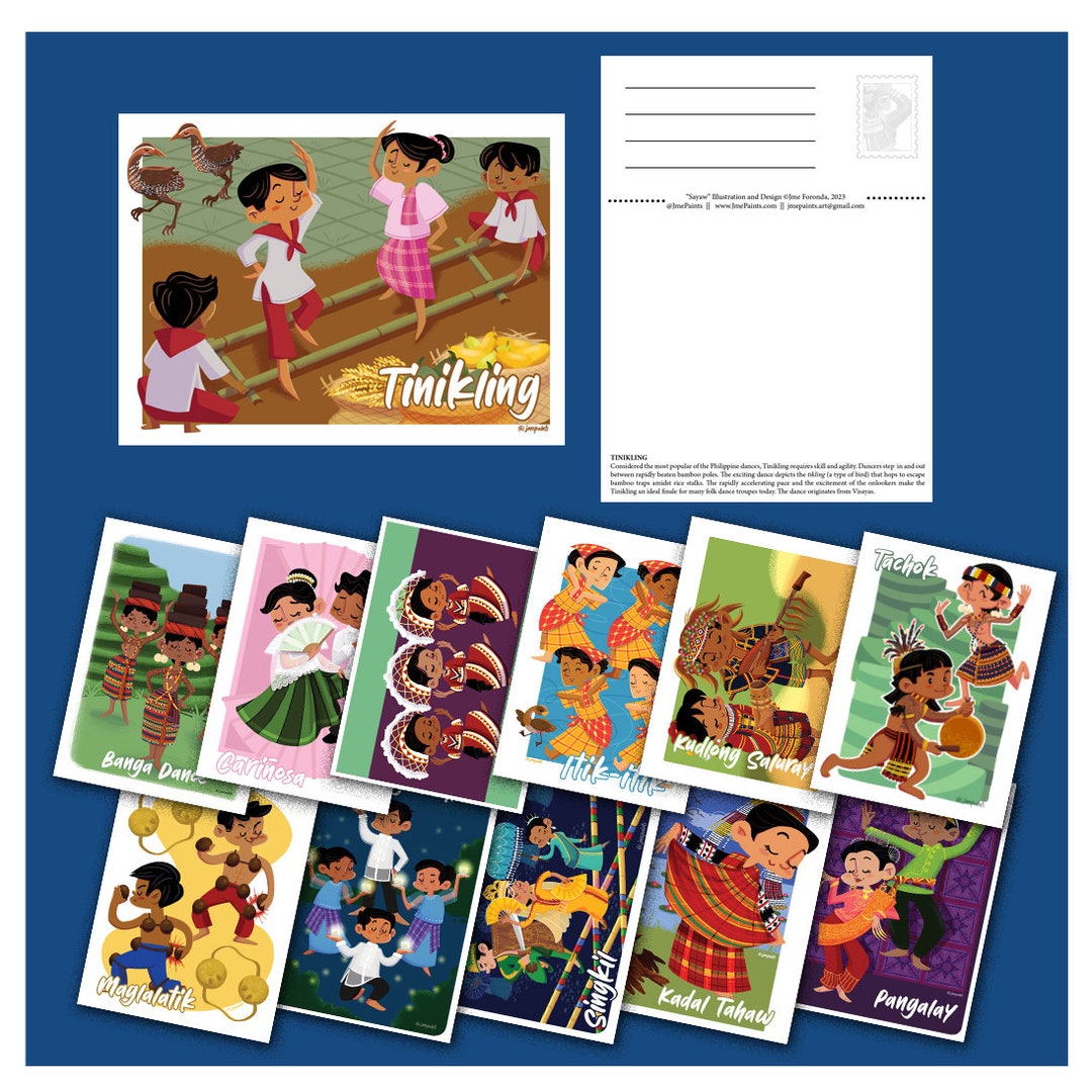Sayaw Postcard Set Dances From the Philippines - Etsy