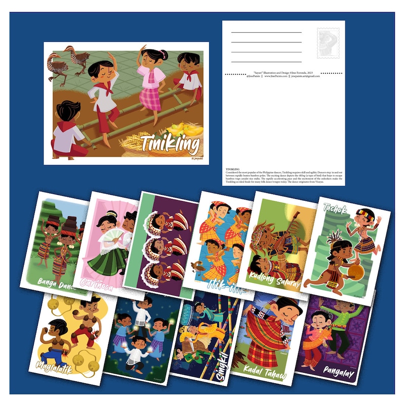 Postcard Set Dance - Etsy