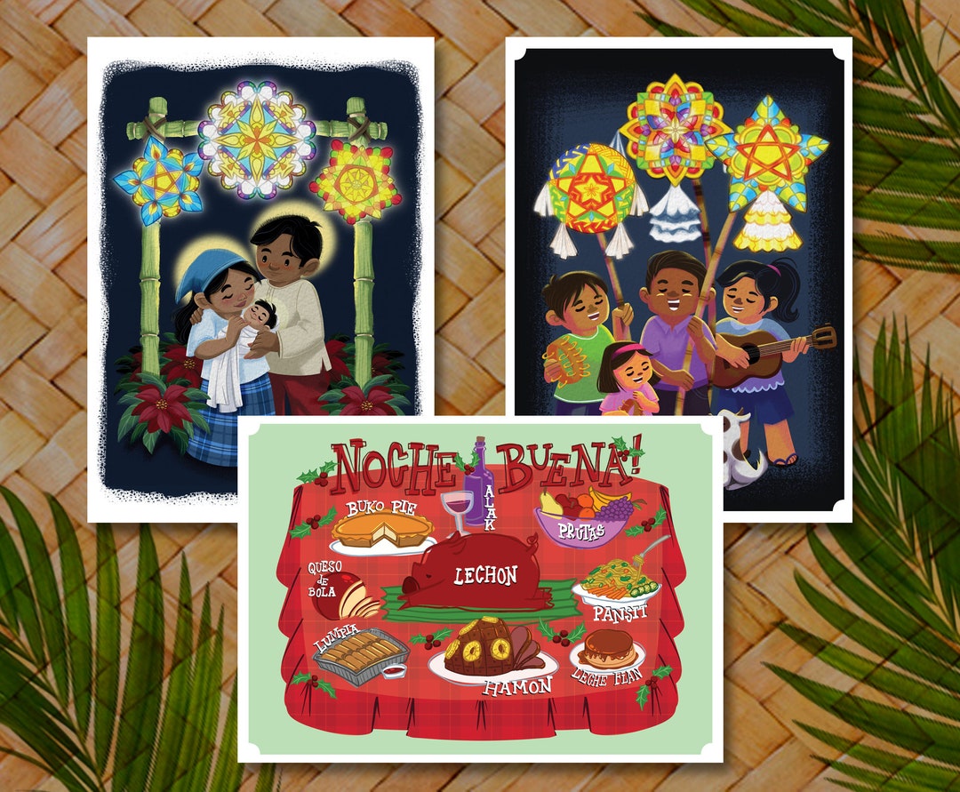 Paskong Pinoy Christmas Cards - Etsy