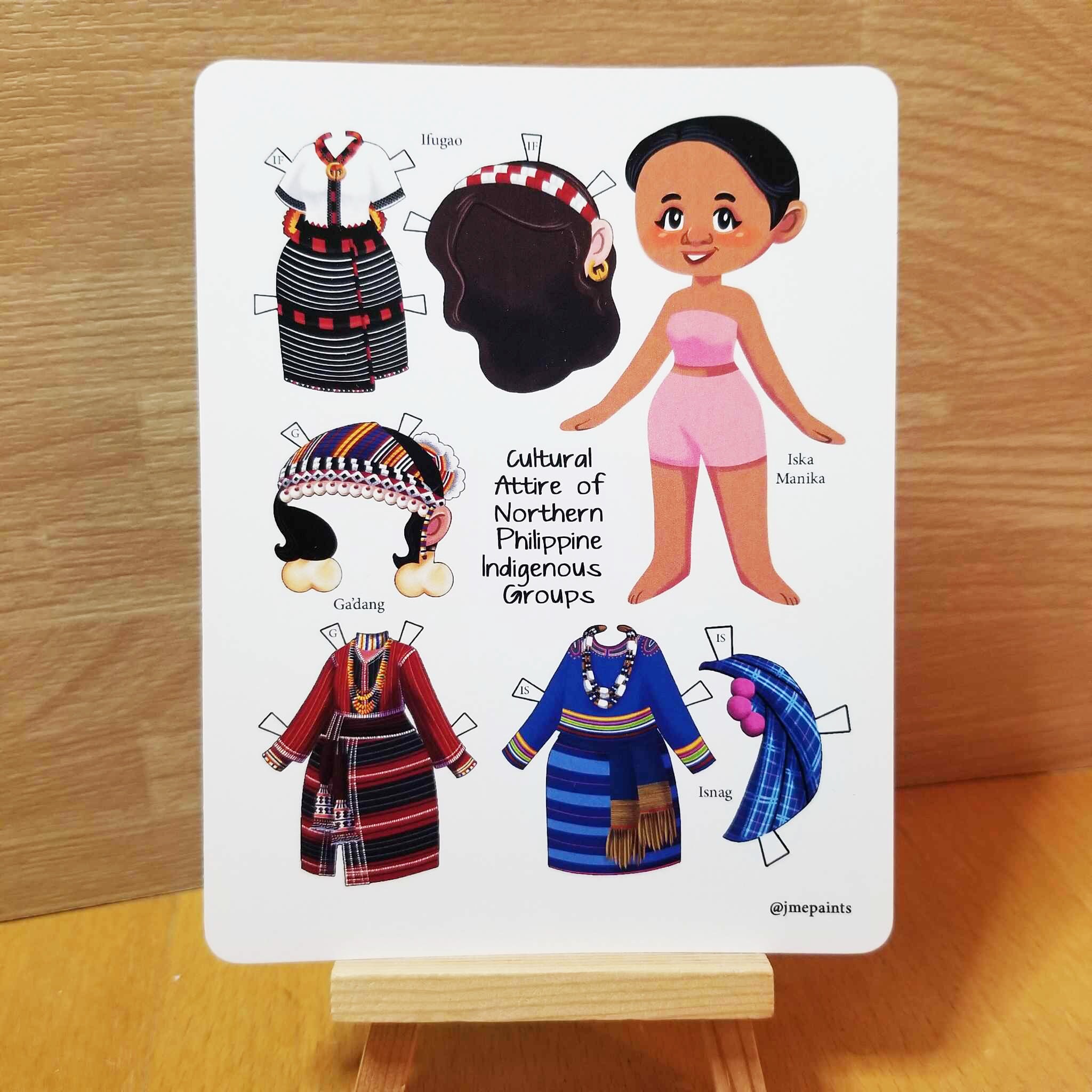 Paper Doll Print/postcard Indigenous Cultural Attire Philippines - Etsy