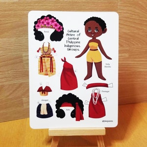 Paper Doll Print/postcard Indigenous Cultural Attire Philippines - Etsy