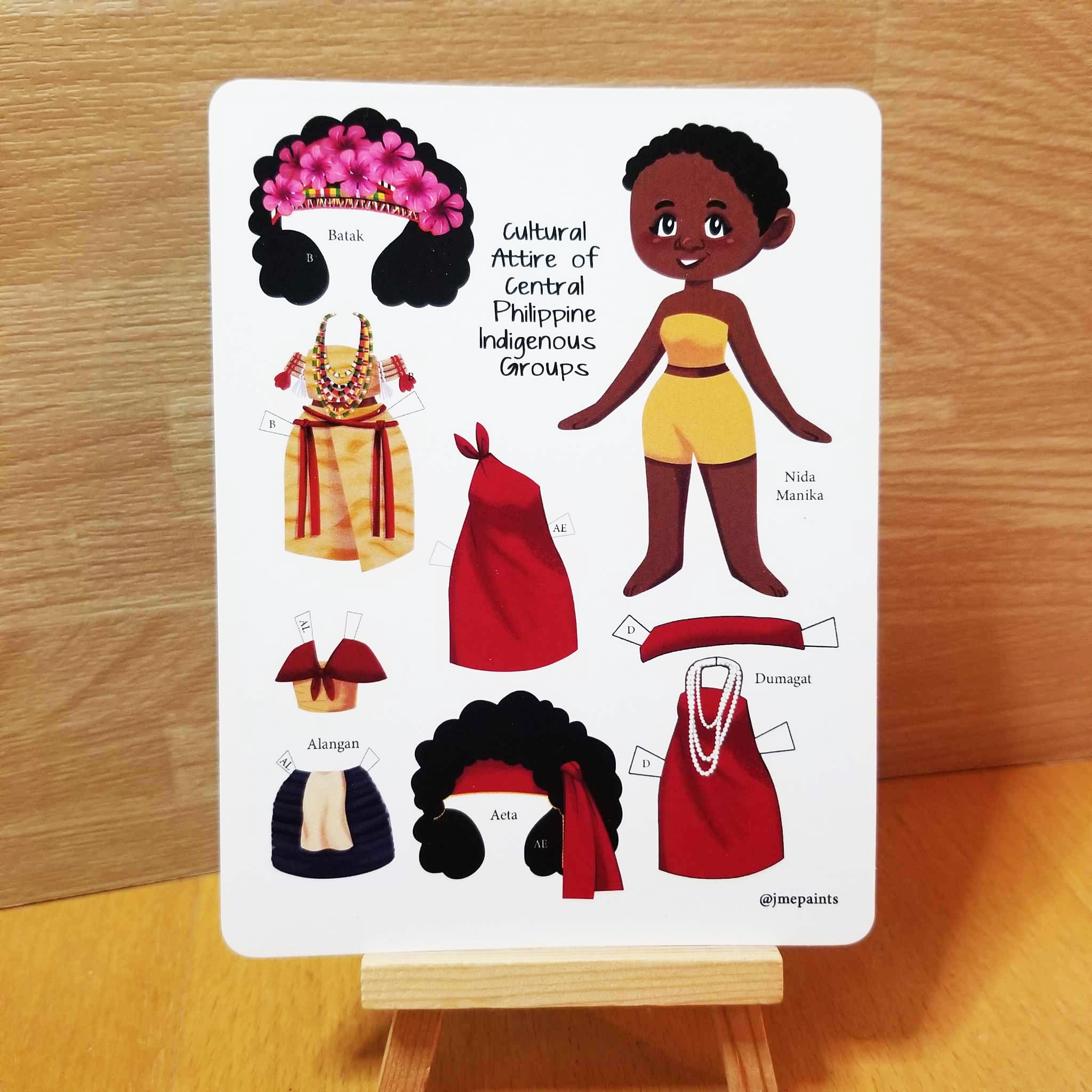Paper Doll Print/postcard Indigenous Cultural Attire Philippines - Etsy