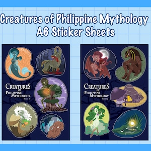 Creatures of Philippine Mythology Sticker Sheets Filipiniana ...