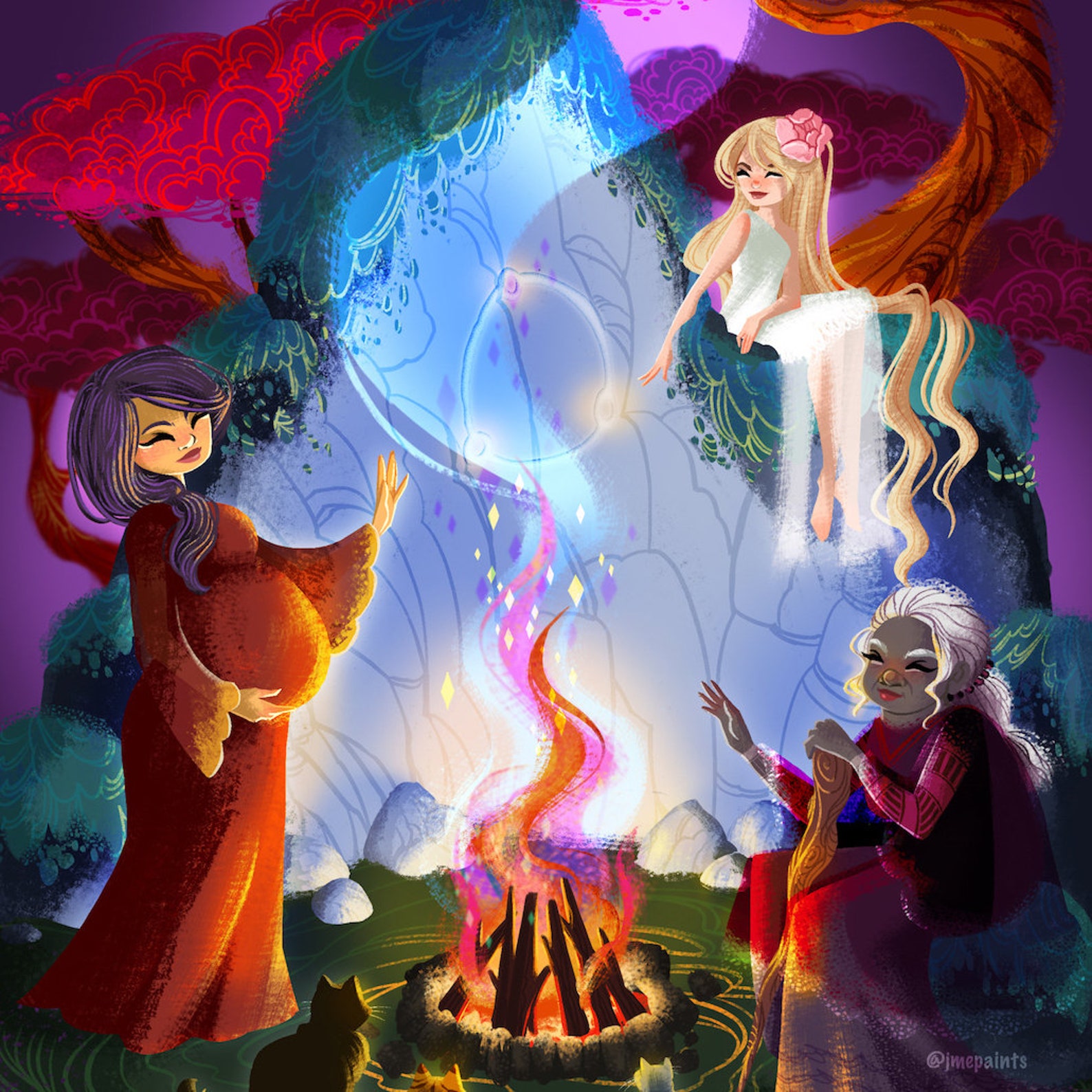 Female Trinity Matriarchy Maiden Mother Crone Holy Sacred | Etsy