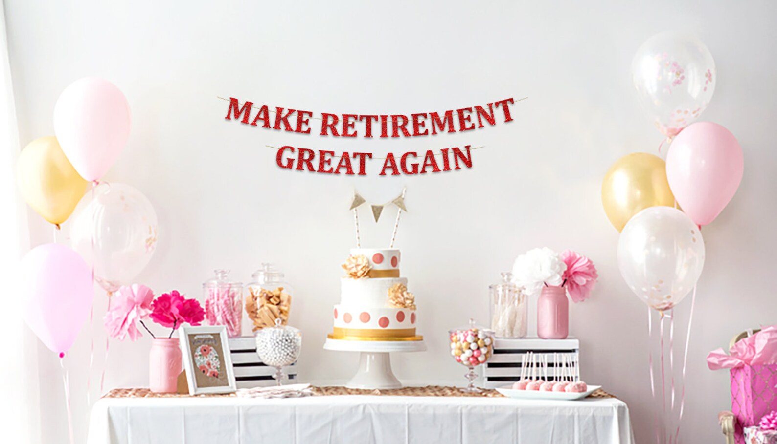 Retirement Party Banner Funny Retirement Party Decorations - Etsy