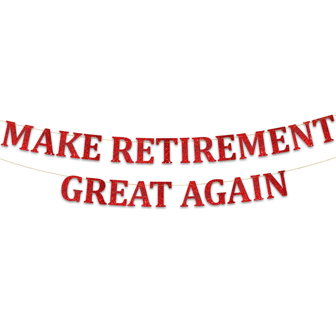 Retirement Party Banner Funny Retirement Party Decorations, Supplies ...