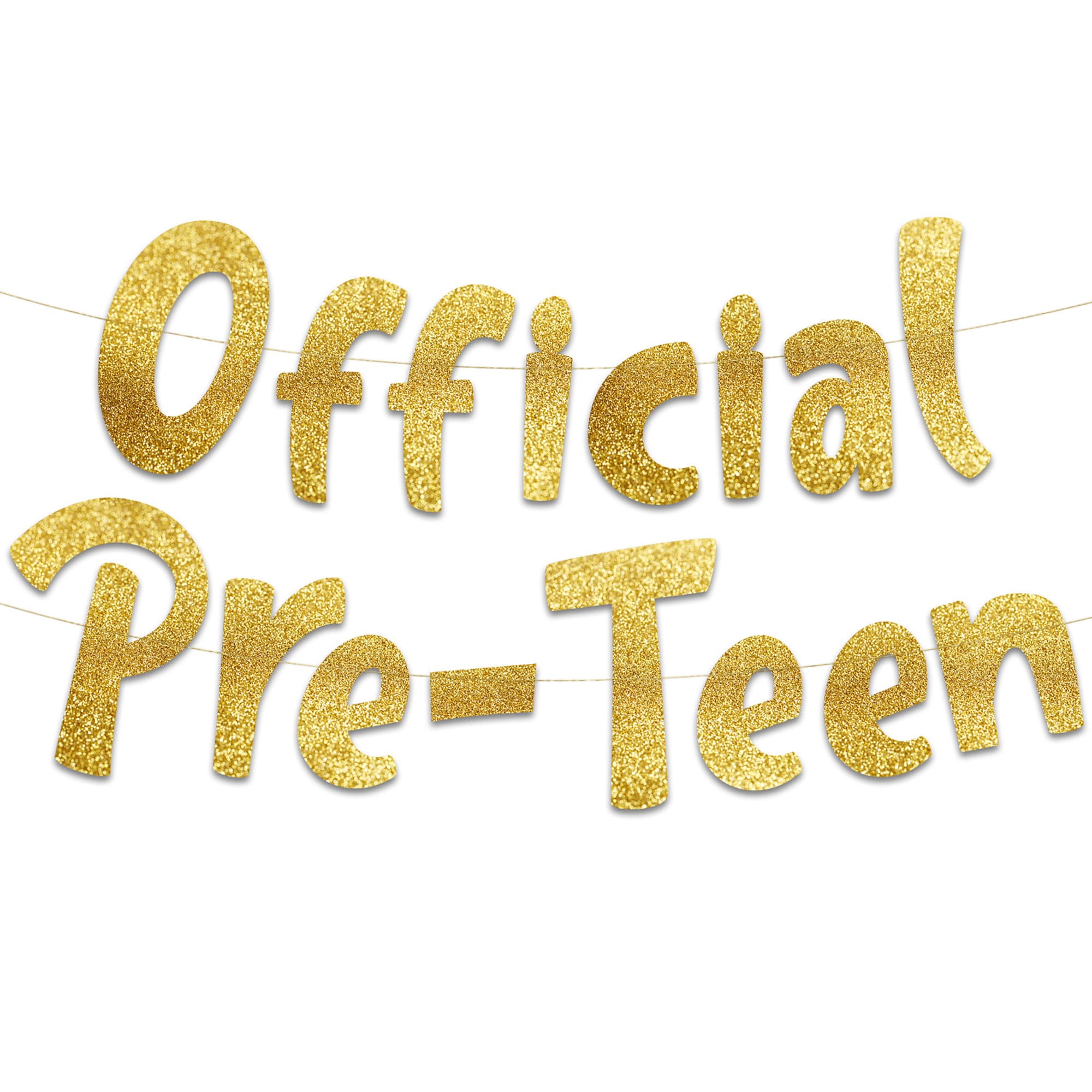 12th Birthday Gold Glitter Banner Happy 12th Birthday Party - Etsy