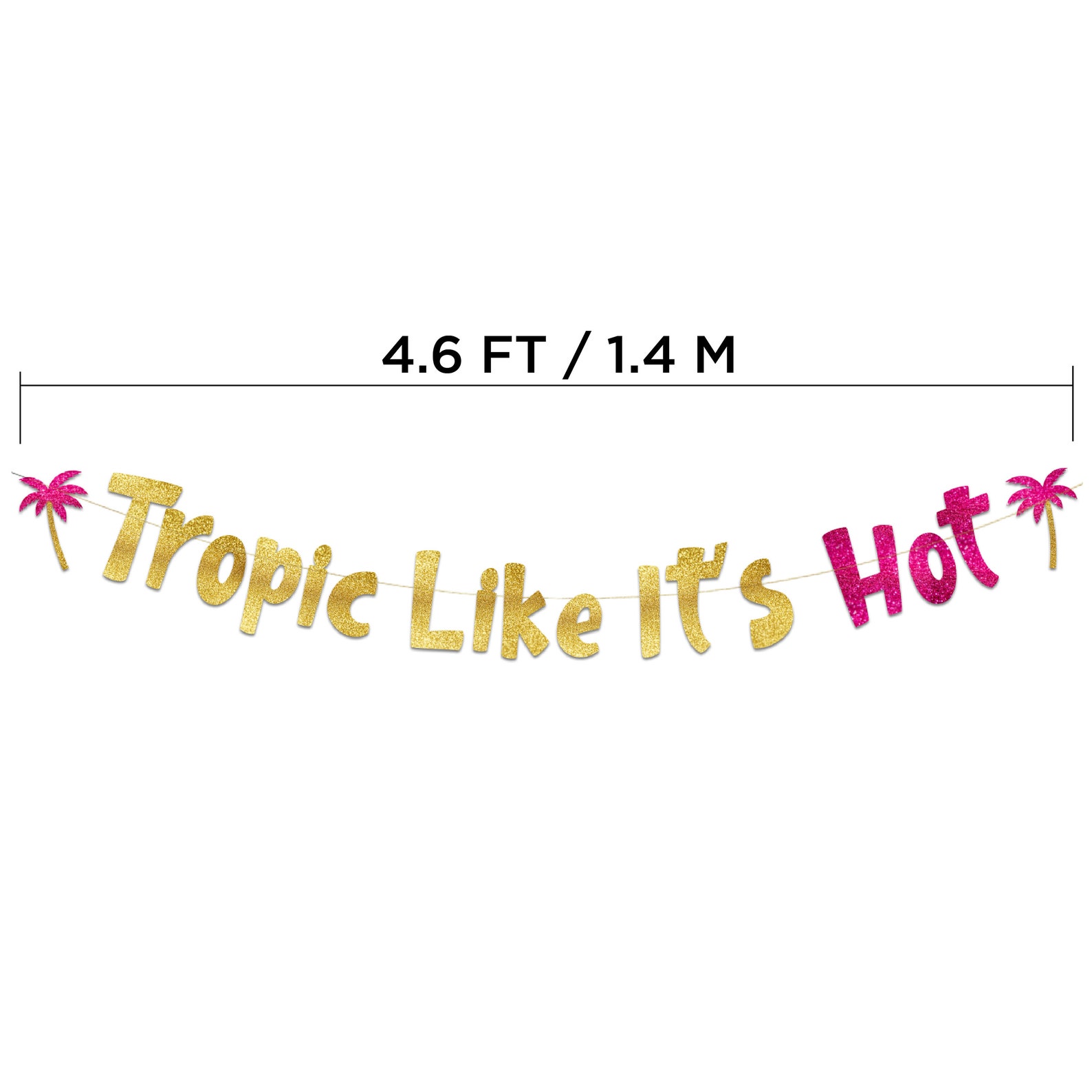 Tropic Like Its Hot Banner Luau Hawaii Aloha tropical Tiki Summer ...