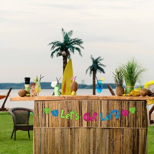 Let’s Get Lei’d Banner - Luau - Hawaii - Aloha -tropical - Tiki ...