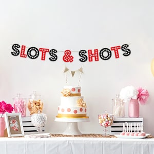 Casino Themed Glitter Banner – Las Vegas Birthday and Bachelorette ...