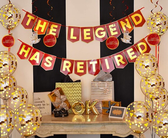 The Legend Has Retired Retirement Decoration Pack Retirement - Etsy