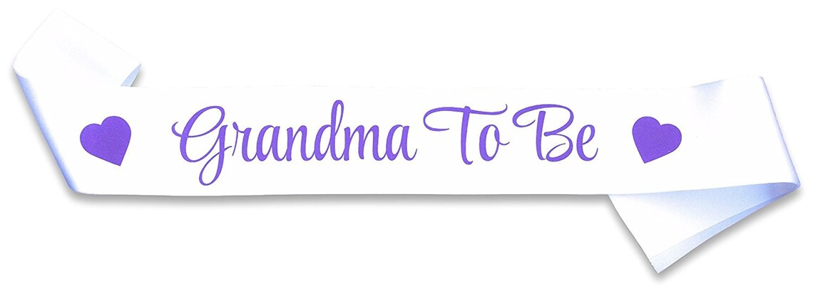 New Grandmother Gifts - "grandma to Be" Sash - Baby Shower Decorations ...