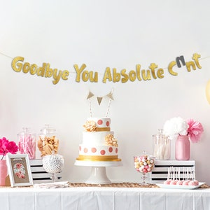 Goodbye Banner - Going Away Party – Retirement Party – New Job Change ...