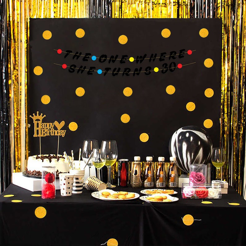Glitter Banner Friends Turns 30 - Etsy