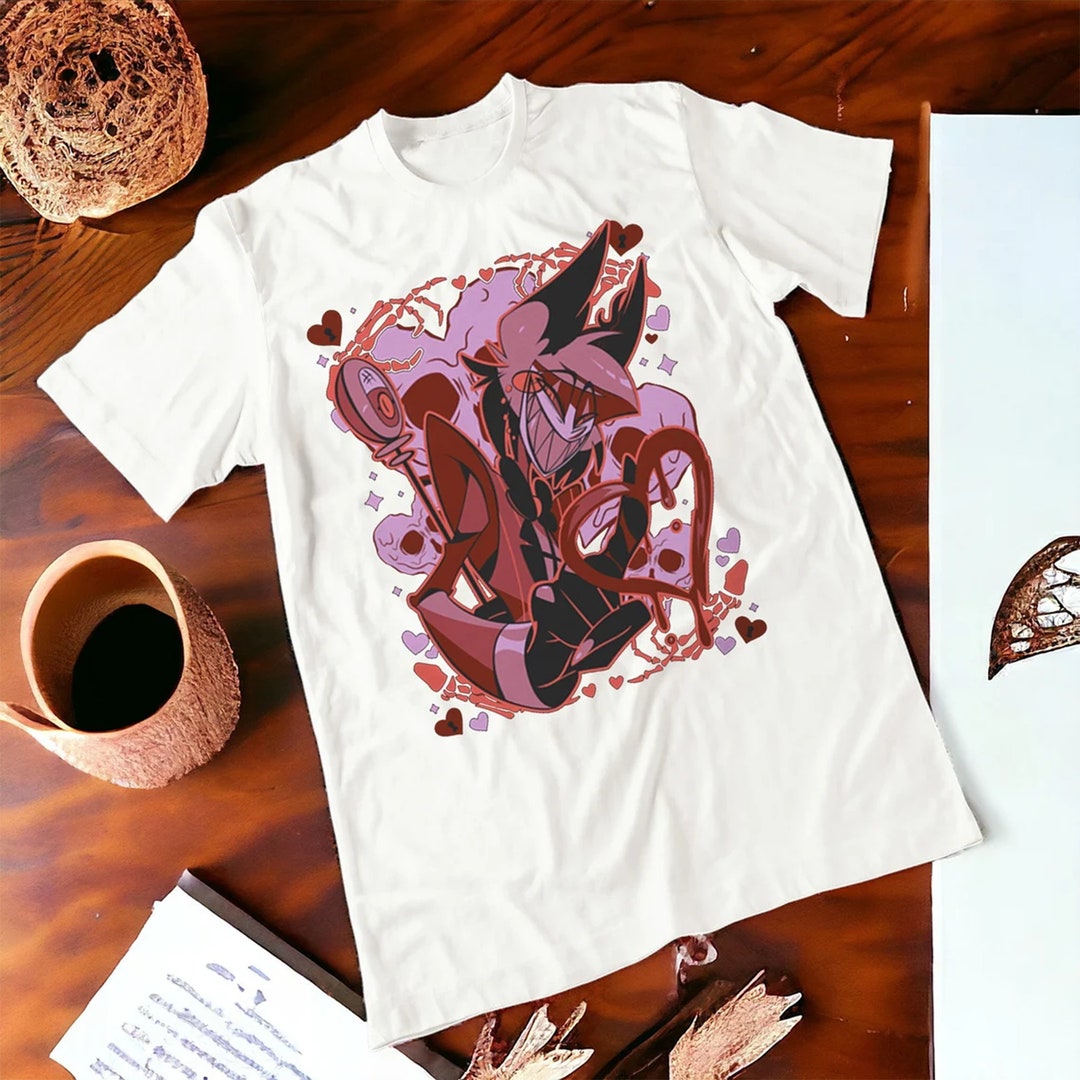 Alastor Smile Shirt Merch Hazbin Hotel Shirt Angel Dust Fan Art ...