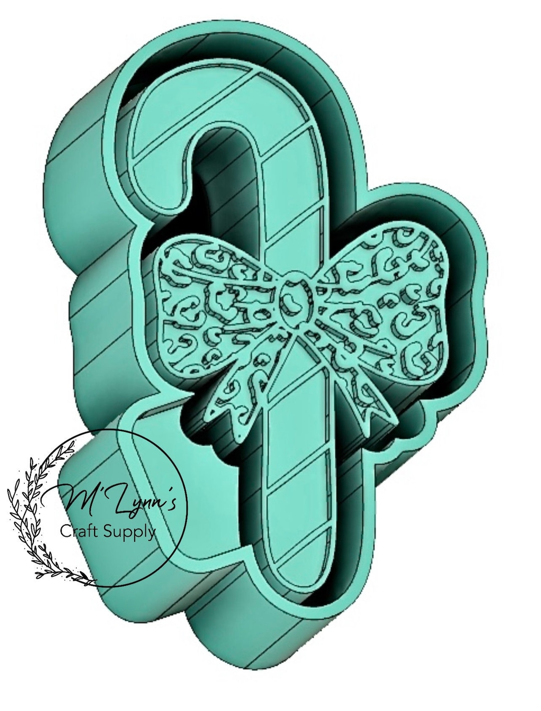 Candy Cane Freshie Mold Housing STL File - Etsy