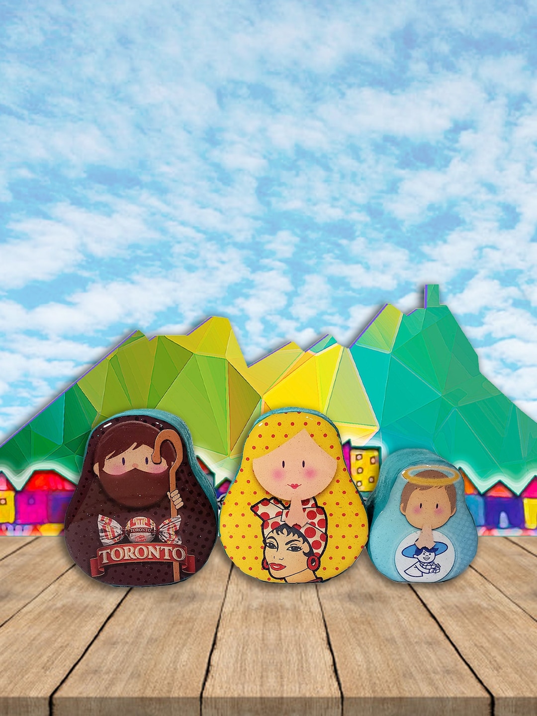 Venezuelan Nativity in box, Christmas Set, Original Souvenir, Nostalgia ...