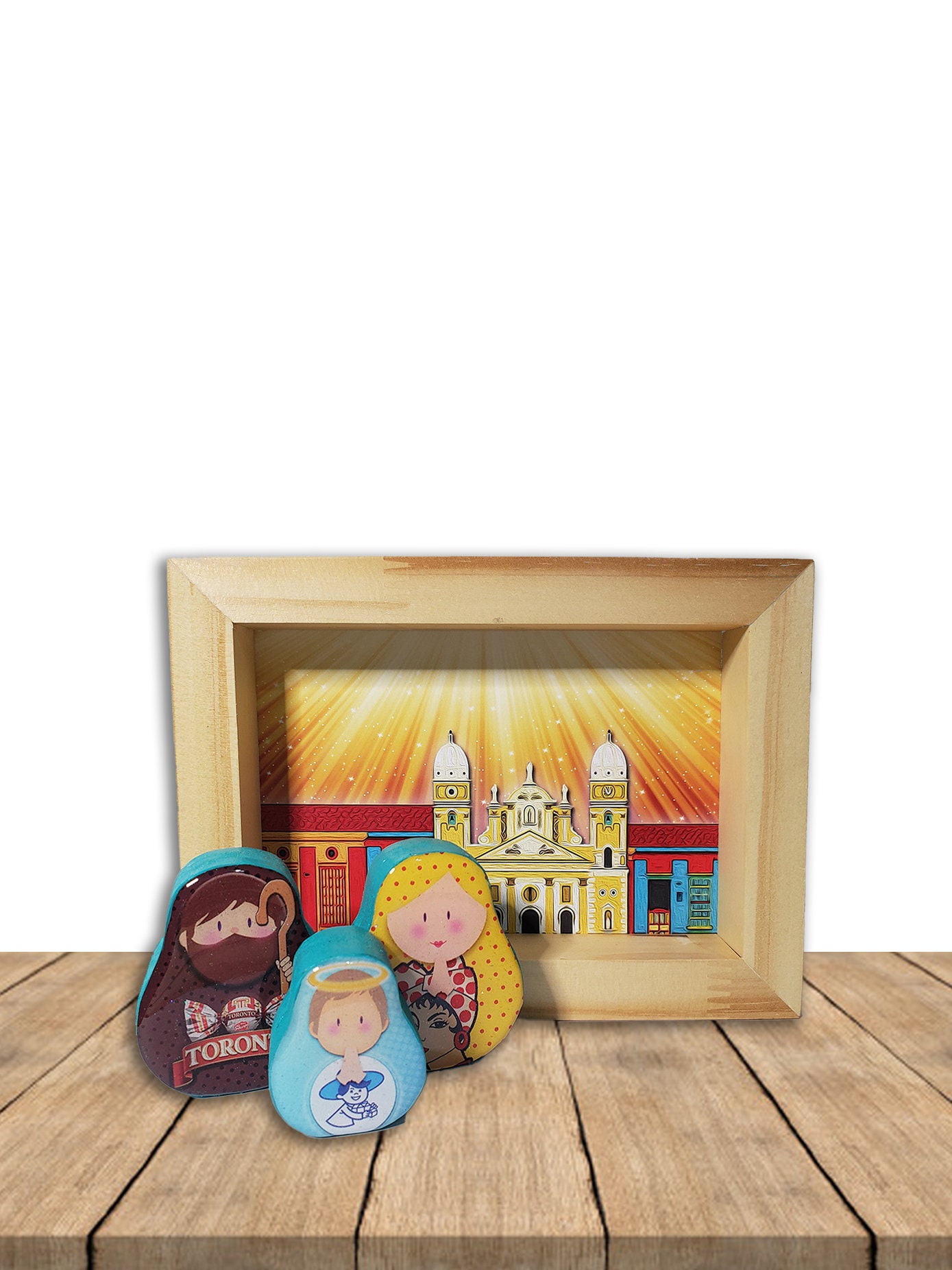 Venezuelan Nativity in box, Christmas Set, Original Souvenir, Nostalgia ...