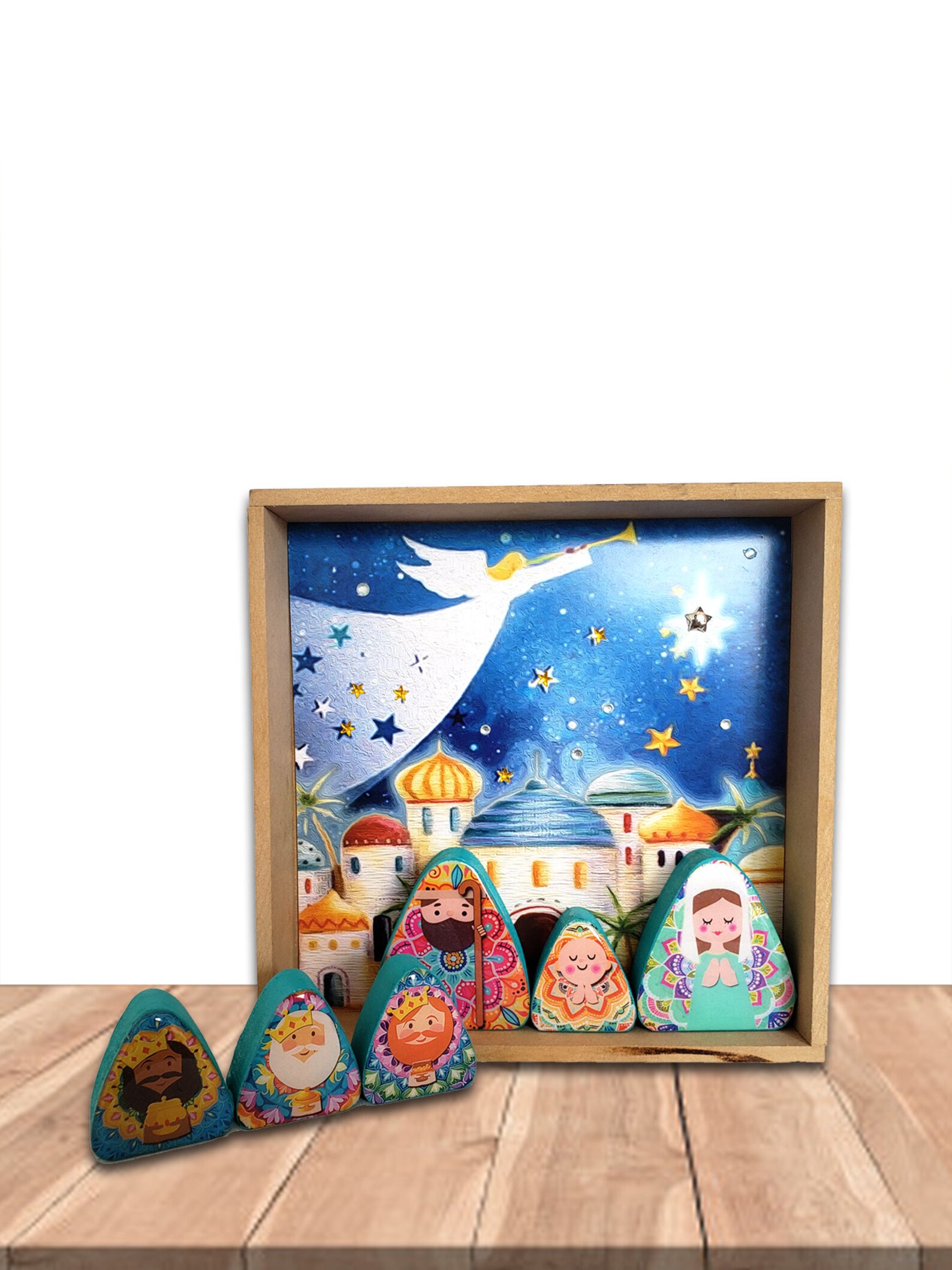 Handmade Wooden Nativity Scene Very Original Nativity Scene - Etsy