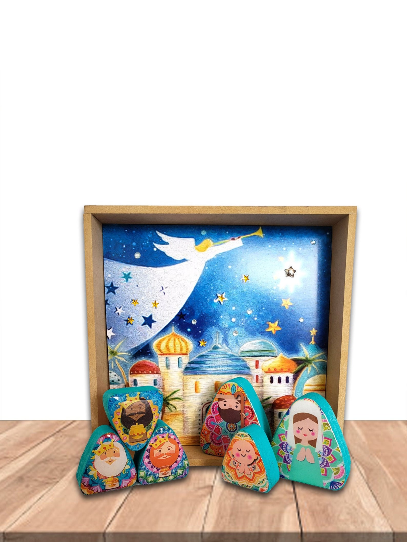 Handmade Wooden Nativity Scene Very Original Nativity Scene - Etsy