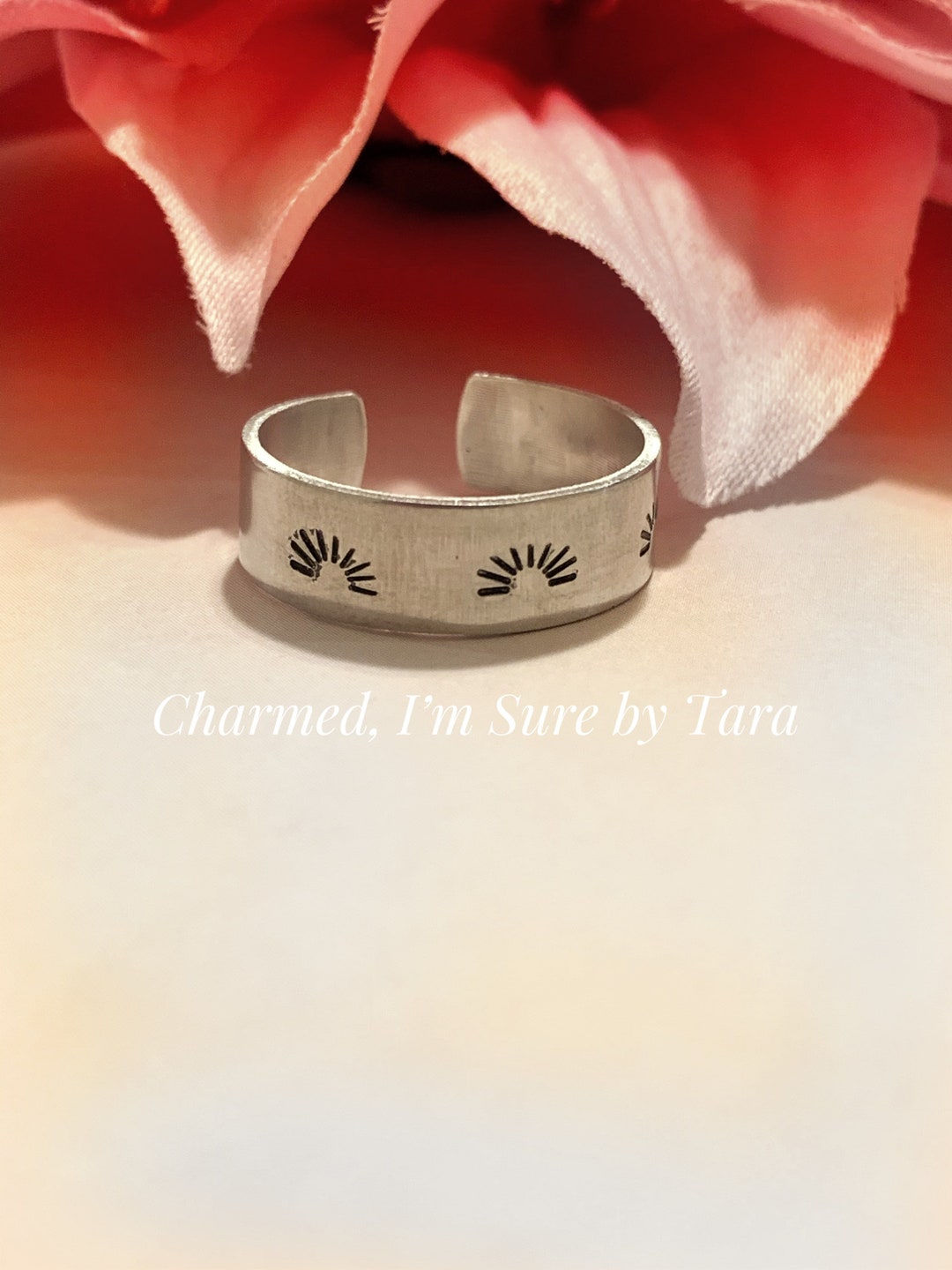 Rising Sun Hand Stamped Rings - Etsy