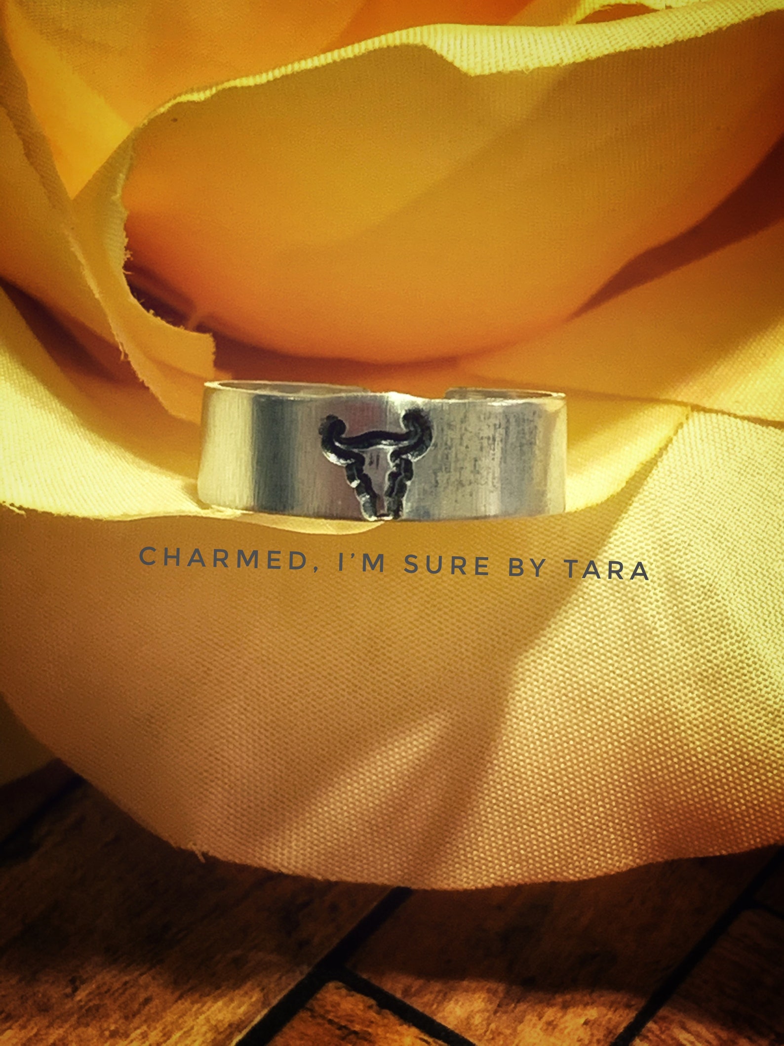 Texas Longhorn Hand Stamped Ring - Etsy