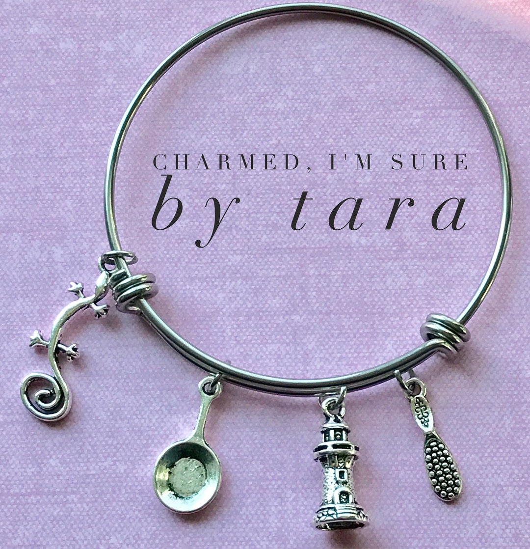 Tangled Inspired Bangle Charm Bracelet - Etsy