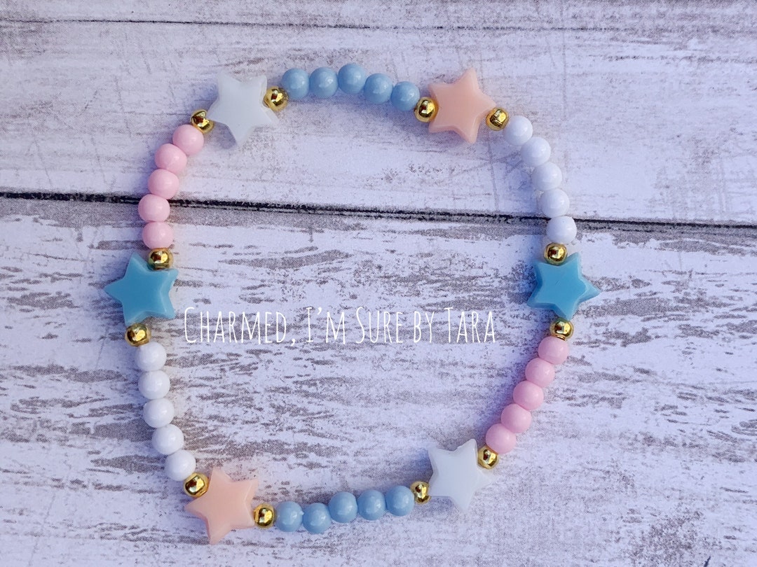 Pastel Beaded Star Bracelet - Etsy