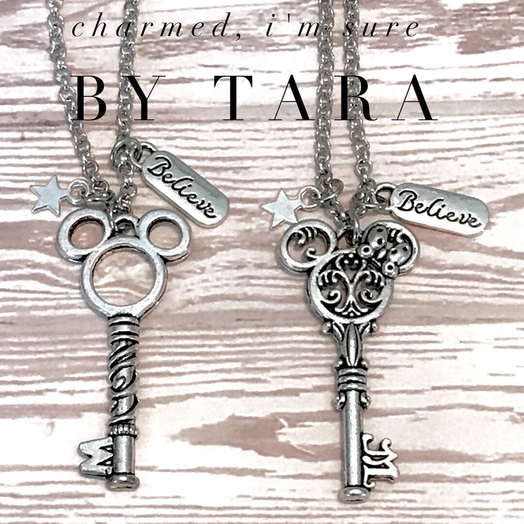 Mouse Head Charm Key Necklace - Etsy