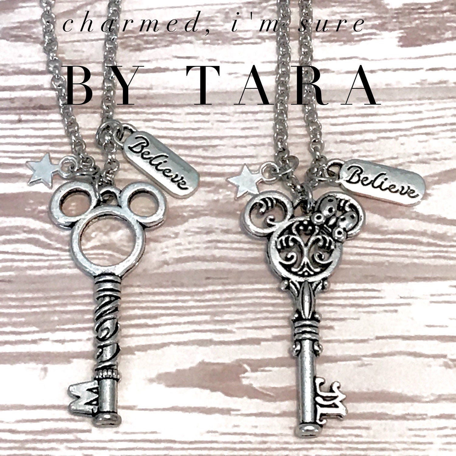 Mouse Head Charm Key Necklace - Etsy