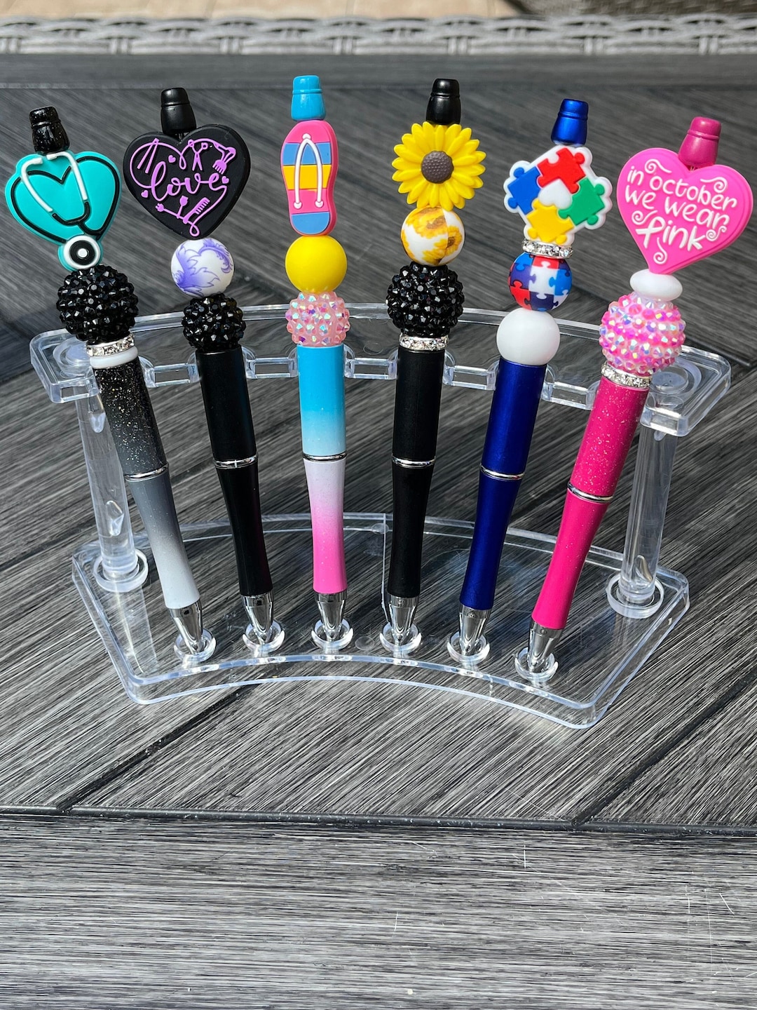 Custom Made Beaded Pens - Etsy